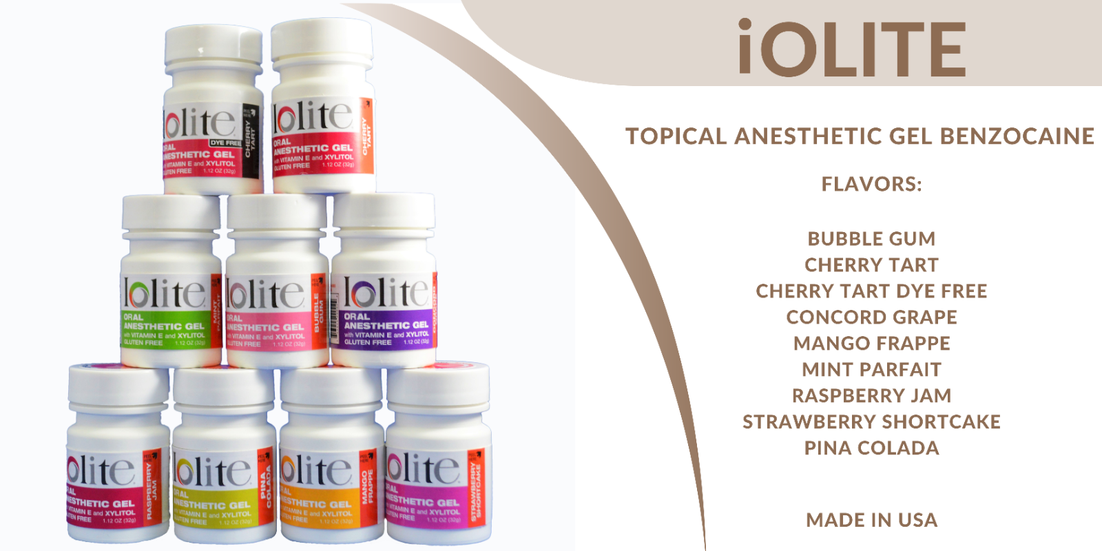 Dharma IOLITE 20 % BENZOCAINE 1 OZ TOPICAL ANESTHETIC GEL All Flavors ...
