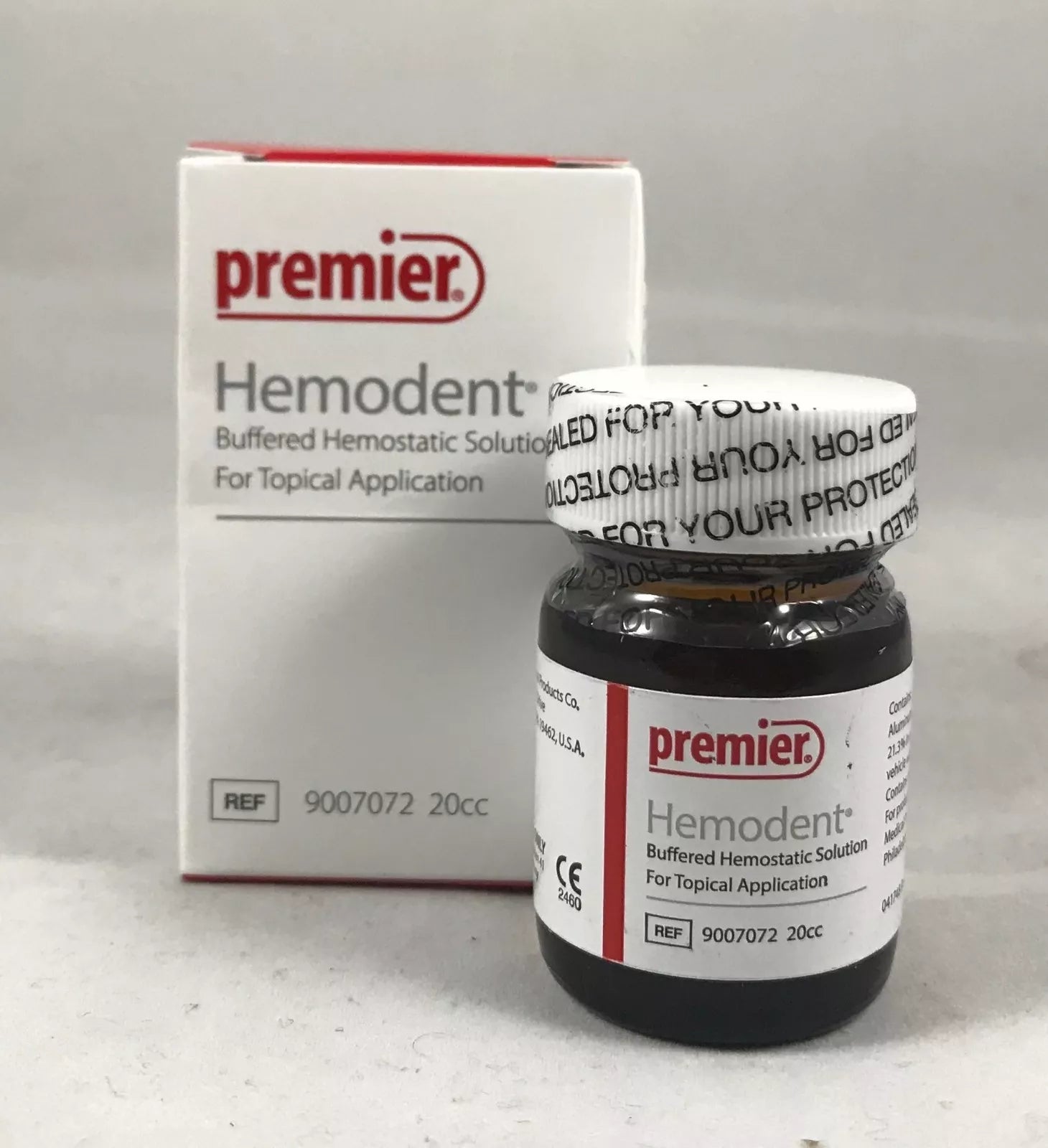 Premier Hemodent Buffered Hemostatic Solution Topical Application 20cc ...