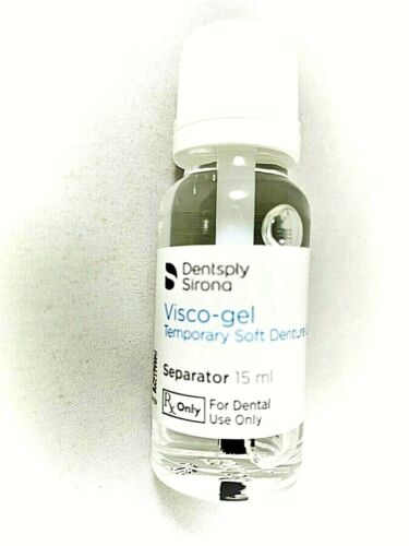 DENTSPLY Visco-gel Temporary Soft Denture Liner Separator (15mL) Only ...